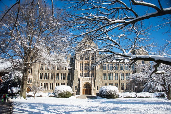 Georgetown University Campus Winter